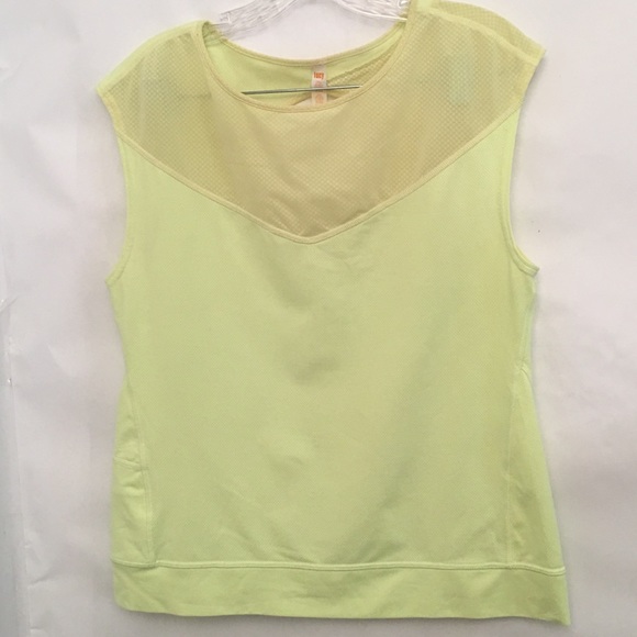 Lucy | Tops | Lucy Womens Activewear Workout Top Yellow Sz Med | Poshmark